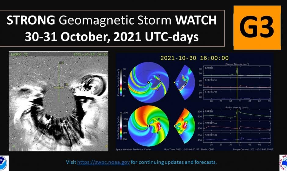 A G3 (Strong) Geomagnetic Storm Watch is in Effect – Mercer County Outlook
