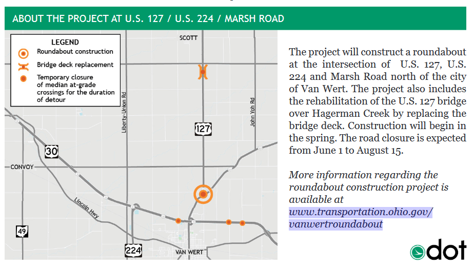 Van Wert Roundabout Construction To Start This Summer – Mercer County ...