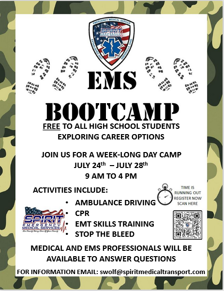 Spirit EMS to host week long EMT camp – Mercer County Outlook