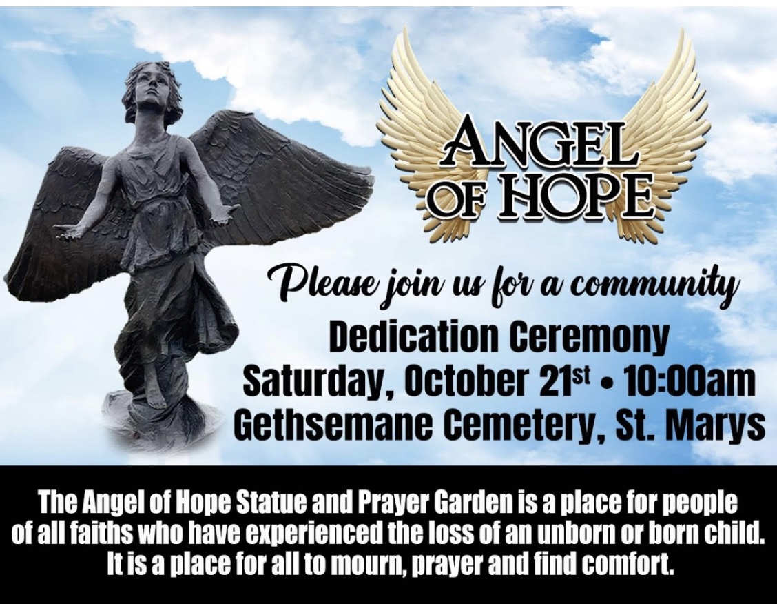 Angel of Hope Committee To Dedicate Angel of Hope Located In Gethsemane ...