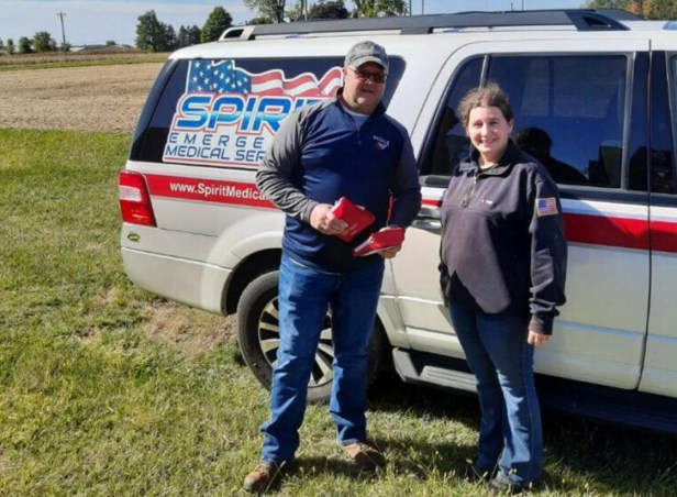 SPIRIT EMS HONORS FARMERS WITH FIRST-AID KITS – Mercer County Outlook