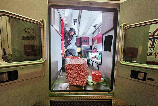 Santa And His Ambulance Are Coming To Spirit EMS – Mercer County Outlook