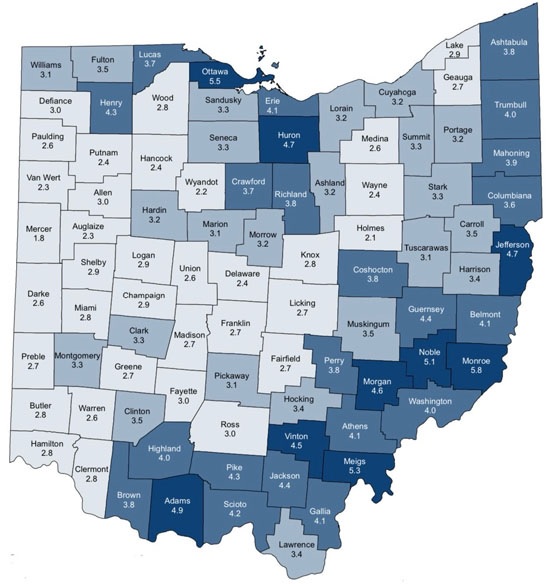 Mercer County With Ohio’s Lowest Unemployment Rate In December 2023 ...