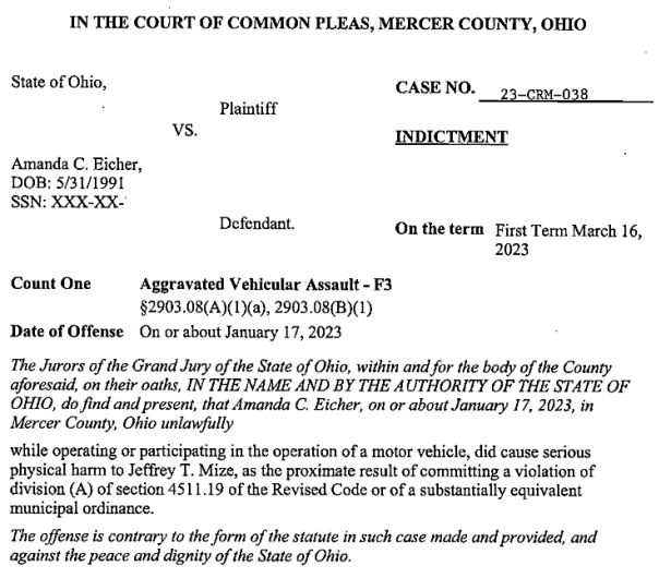 Indiana Woman Sentenced On Aggravated Vehicular Assault – Mercer County ...