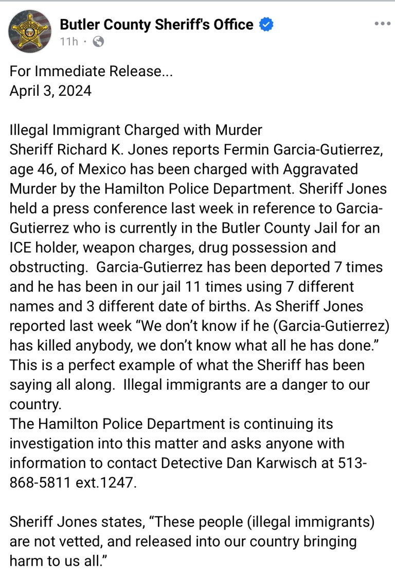 7-Time Deported Immigrant Arrested For Murder In Butler County – Mercer ...