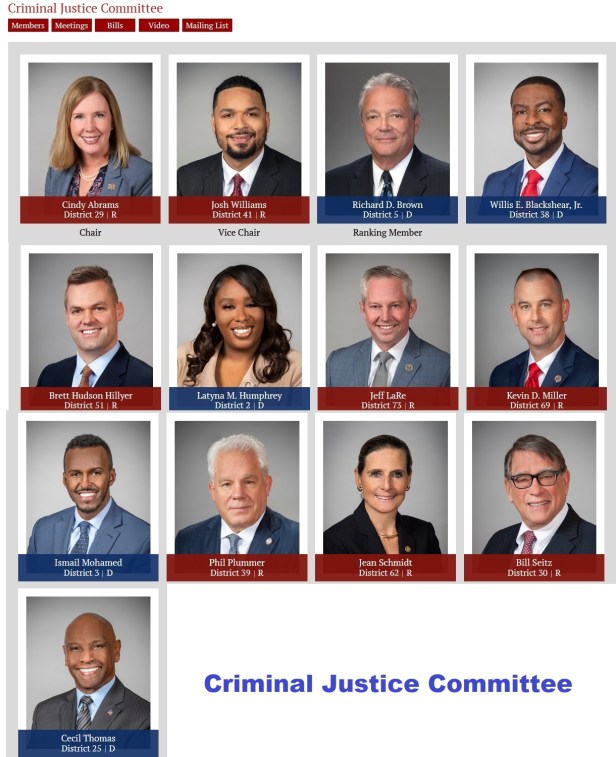 Ohio House Criminal Justice Committee HB 245 Hearing…Two Celina ...