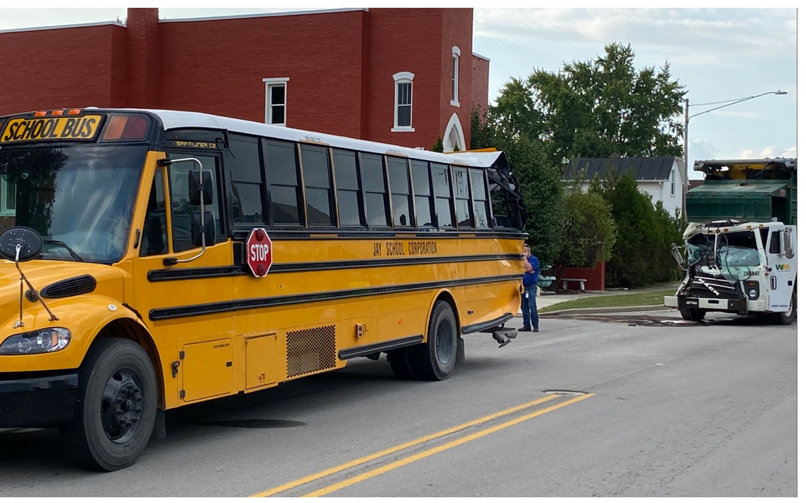 School Bus-Garbage Truck Crash In Jay County This Morning – Mercer ...