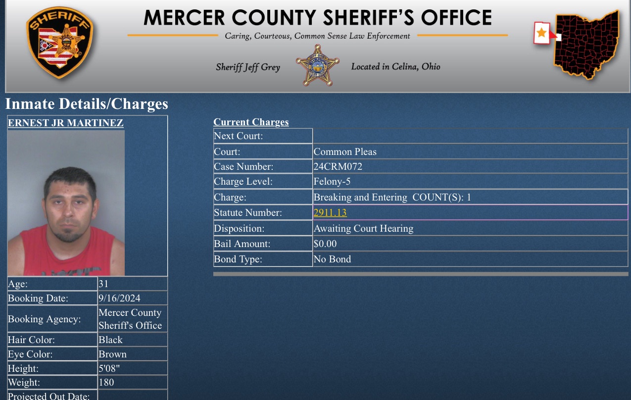 Two Booked Into Mercer County Adult Detention Center – Mercer County ...