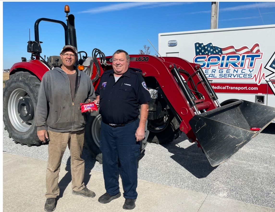 SPIRIT EMS HONORS FARMERS WITH FIRST-AID KITS – Mercer County Outlook