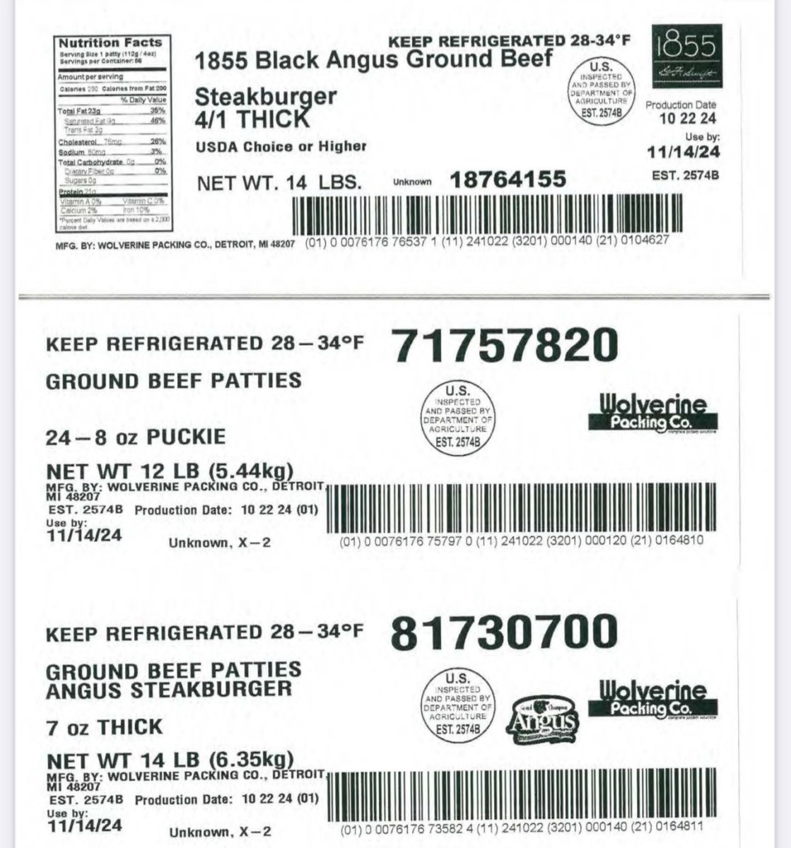 Wolverine Packing Co. Recalls Ground Beef Products Due to Possible E ...