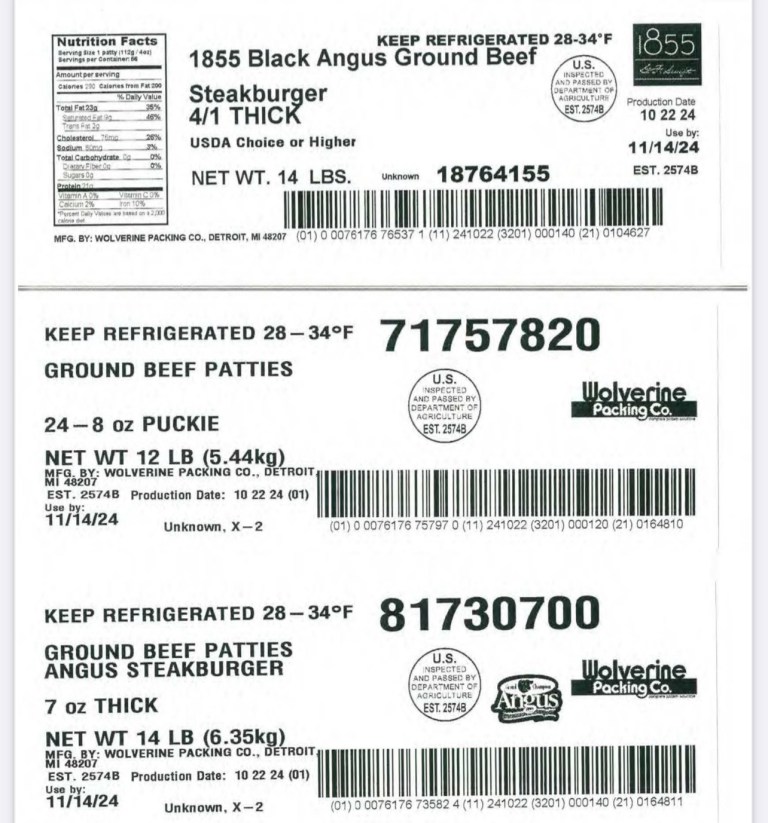 Wolverine Packing Co. Recalls Ground Beef Products Due to Possible E ...