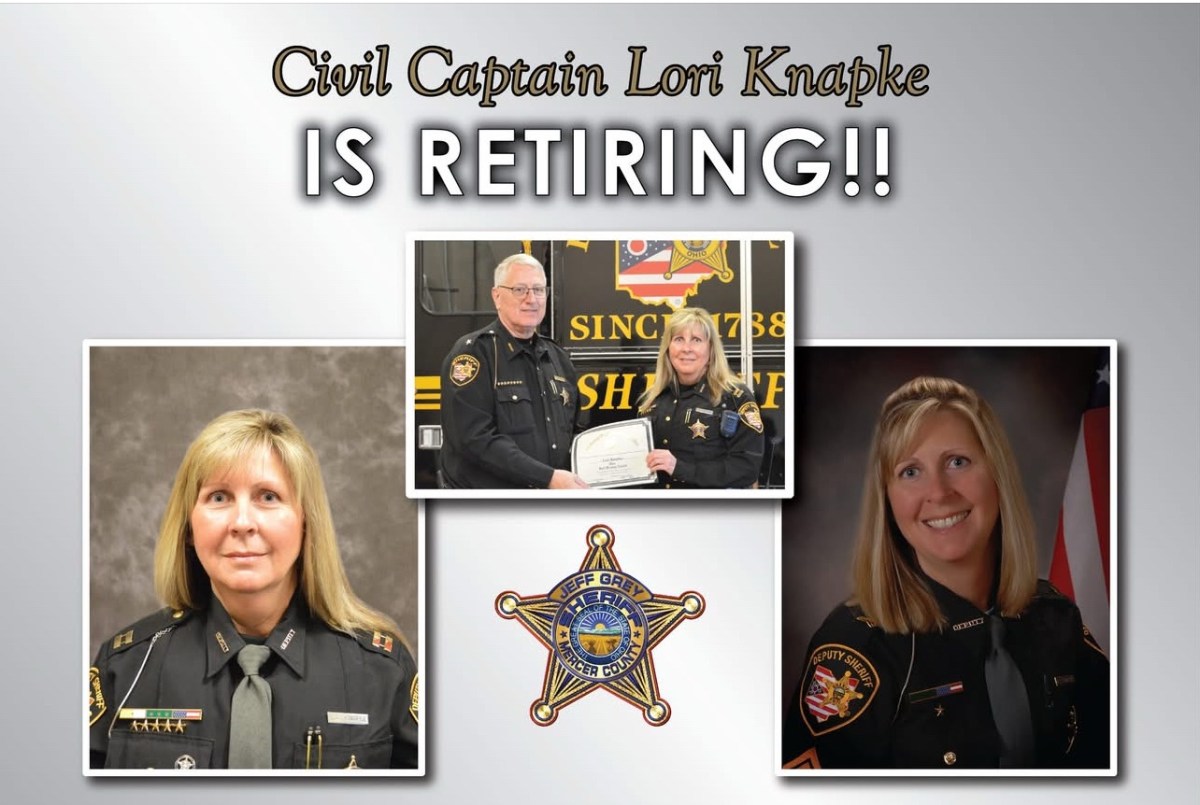 Knapke To Retire From The Sheriff’s Office – Mercer County Outlook