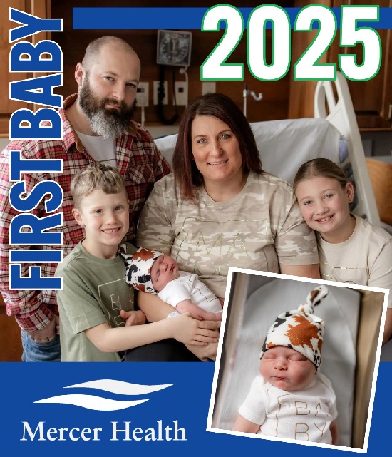 Mercer County Community Hospital Welcomes First Baby of 2025 – Mercer ...