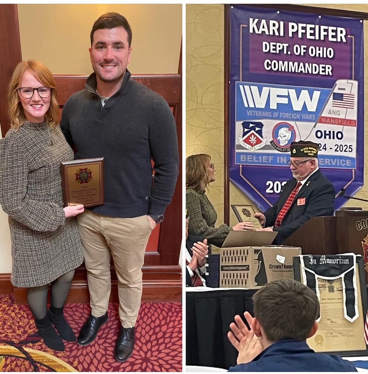 Ball Named VFW High School Teacher of the Year for the State of Ohio – Mercer County Outlook