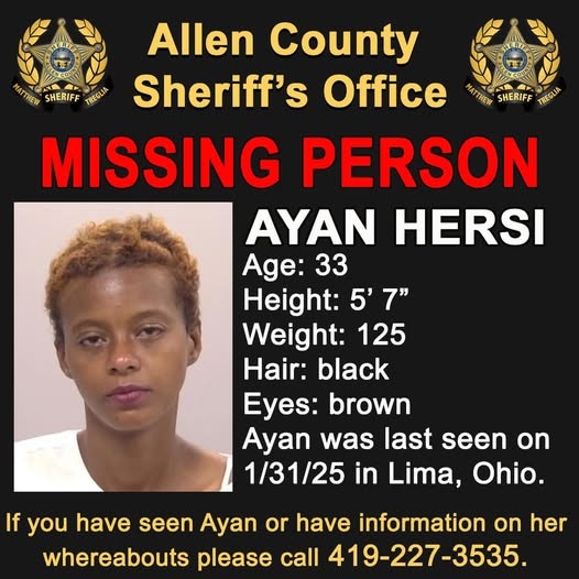 Allen County Missing Person – Mercer County Outlook