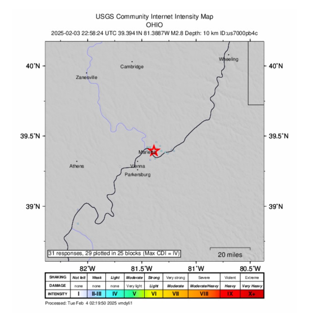 Two Earthquakes Hit Ohio Today – Mercer County Outlook