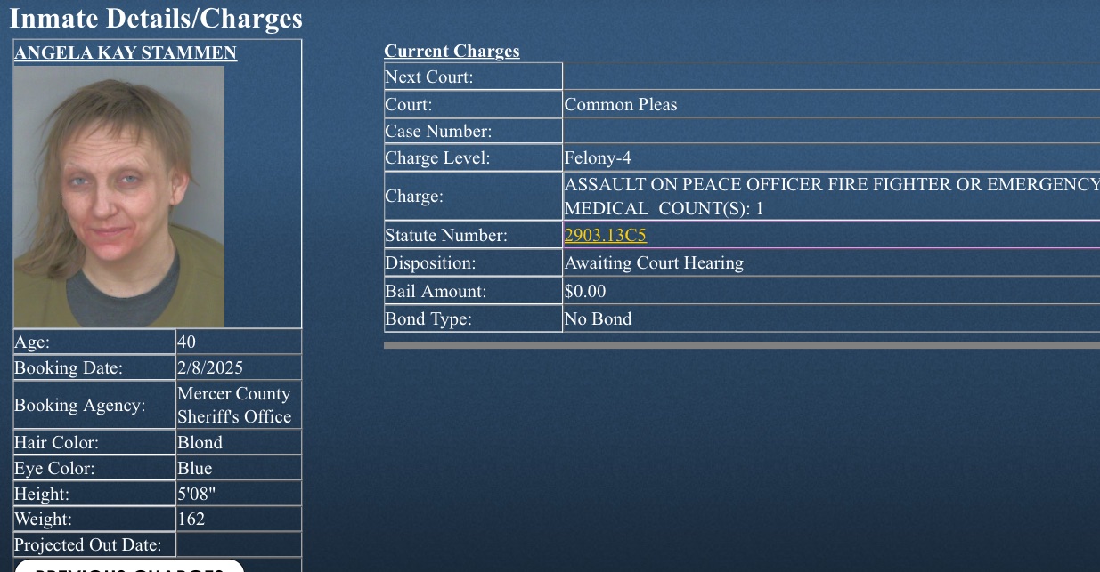 Celina Woman Arrested On Assault Of A Peace Officer – Mercer County Outlook