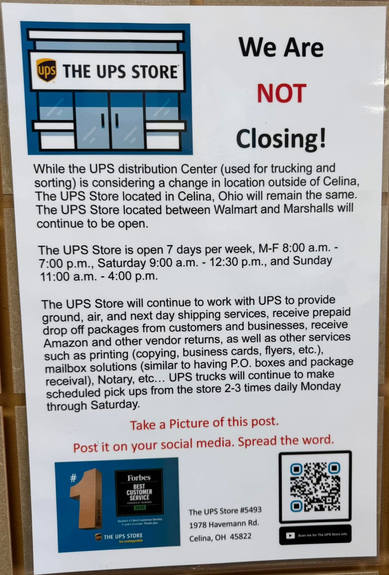UPS ‘Evaluation Ongoing’ – Mercer County Outlook