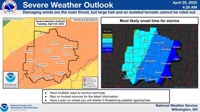 Possible Severe Weather On Target For Today – Mercer County Outlook