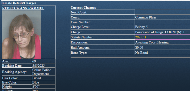 Celina Woman Arrested On Possession of Drugs – Mercer County Outlook