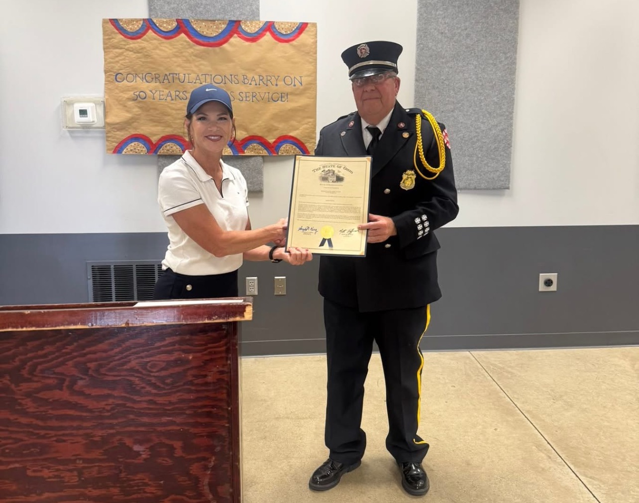 Local Firefighter Honored For 50 Years Of Service – Mercer County Outlook