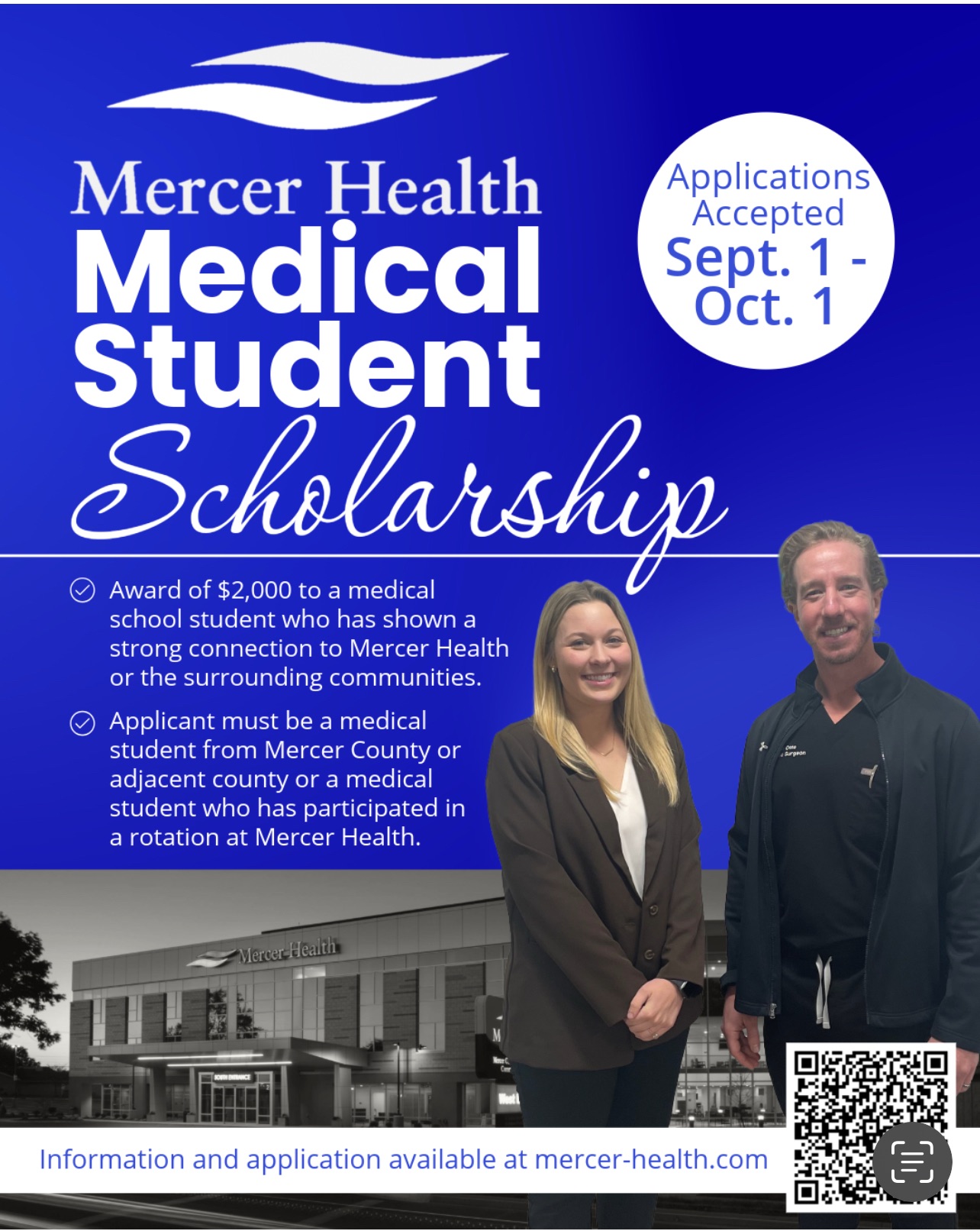 Mercer Health Medical Student Scholarship Applications Open September 1 ...