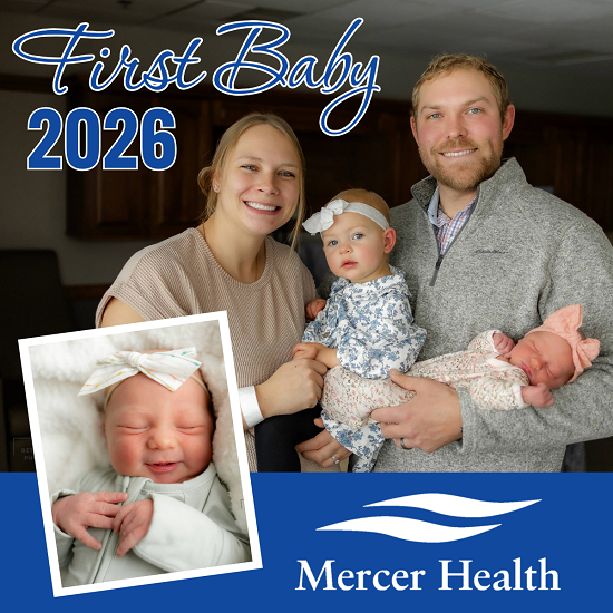 It’s A Girl! Mercer Health Welcomes First Baby of 2026 – Mercer County ...