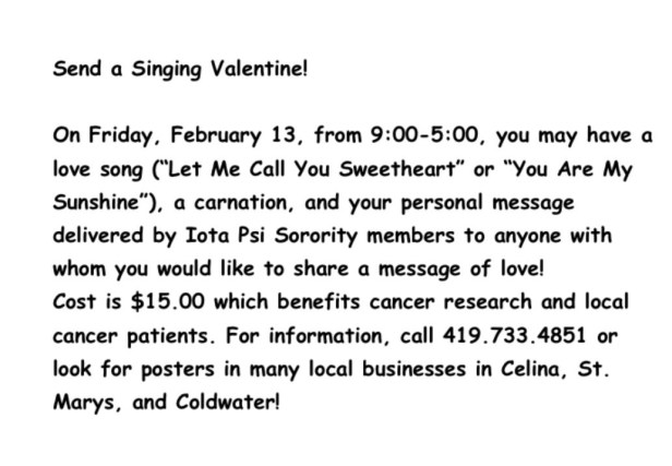 Send A Singing Valentine – Mercer County Outlook
