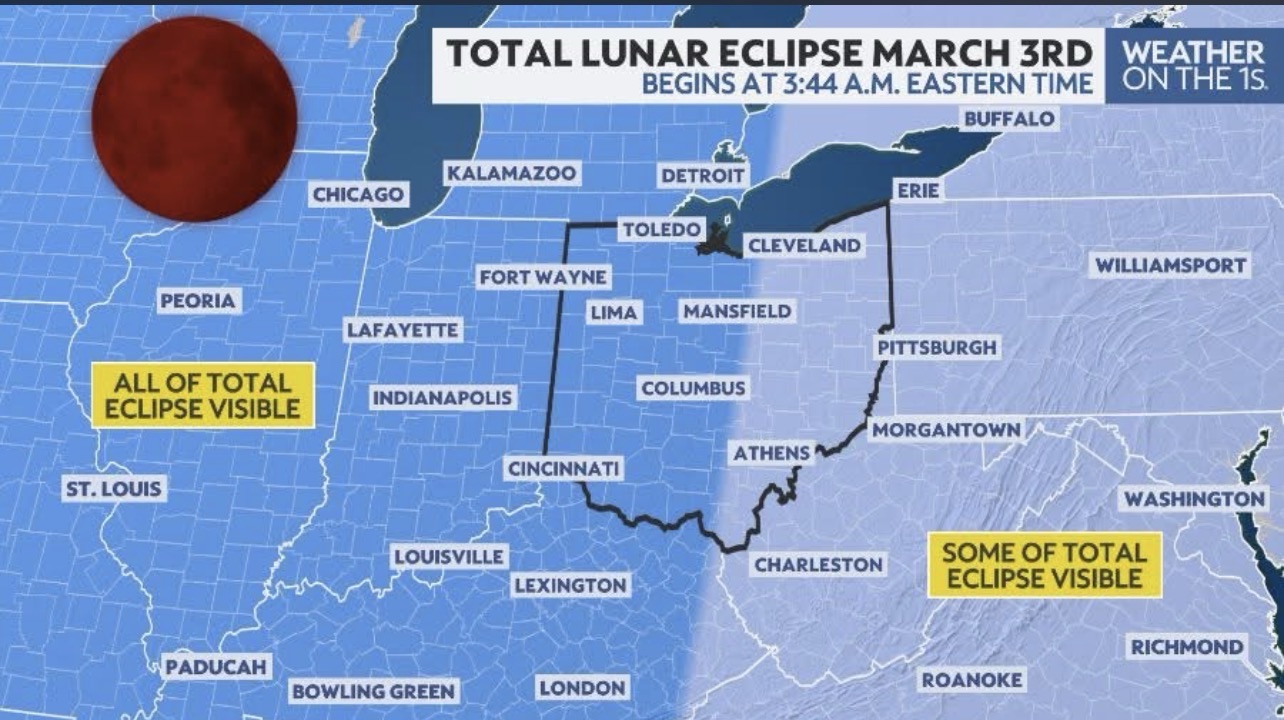 Total Lunar Eclipse Viewing In Ohio – Mercer County Outlook
