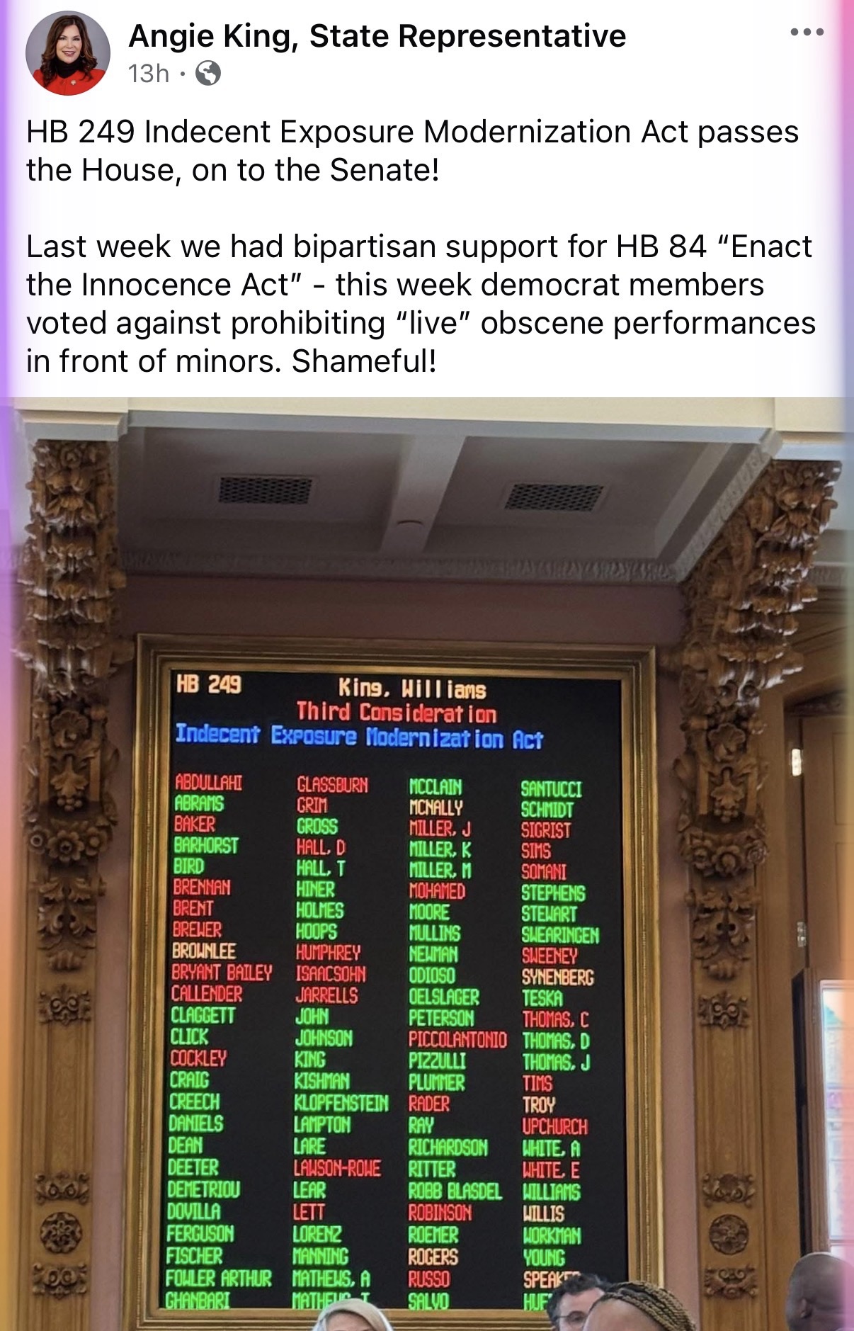 Ohio HB 249 Indecent Exposure Modernization Act Passes The House ...