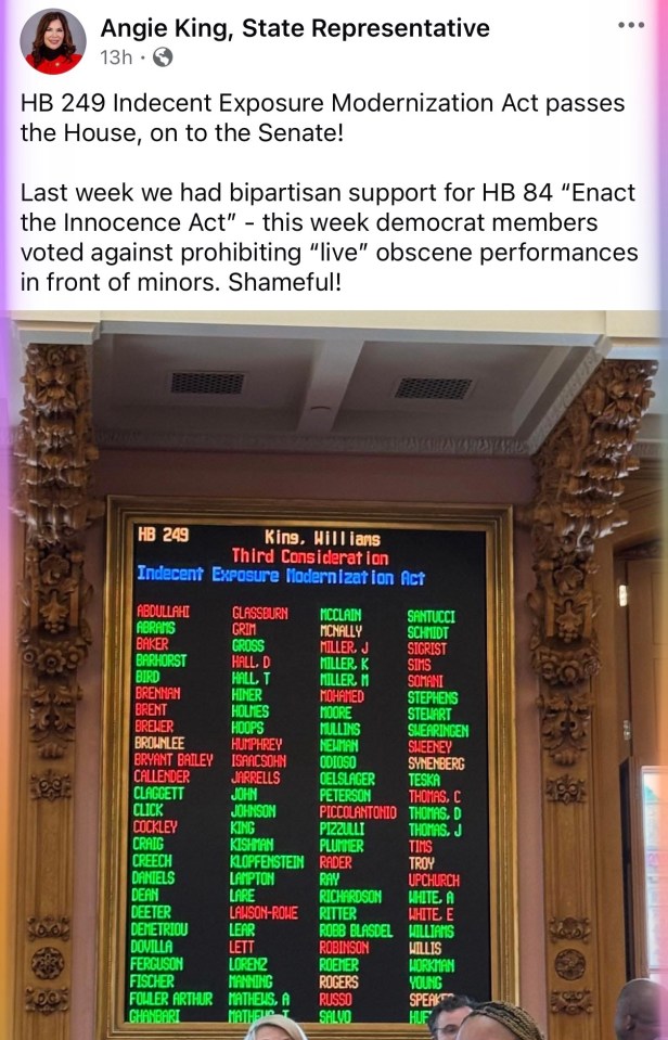 Ohio HB 249 Indecent Exposure Modernization Act Passes The House ...