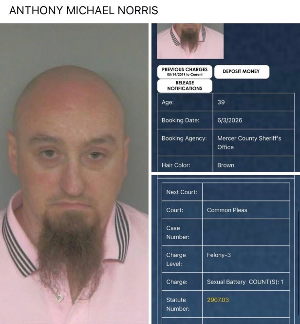 Three Booked In Mercer County, Celina Man Sentenced – Mercer County Outlook
