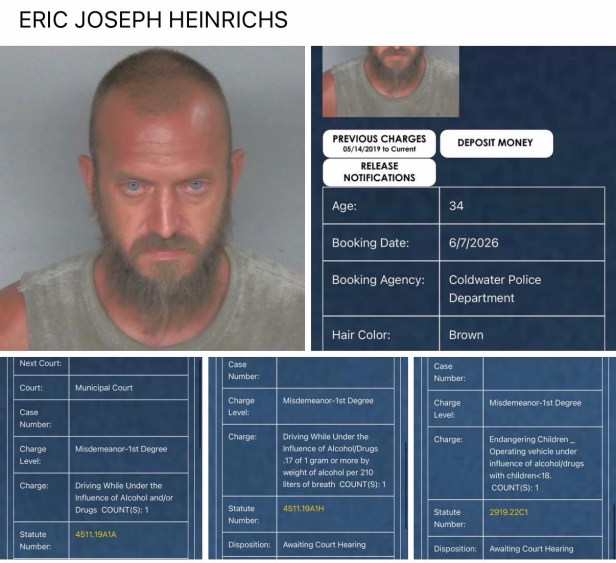 Three Area Men Arrested – Mercer County Outlook