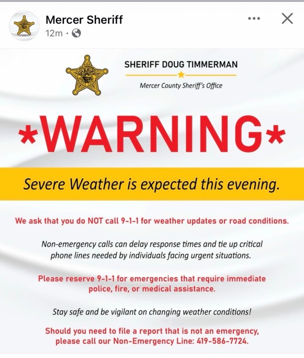 Updated: Severe Storms In The Forecast – Mercer County Outlook
